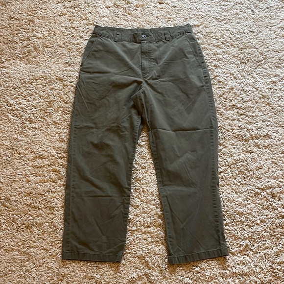 L.L. Bean | Pants | Mens Green Ll Bean Wideleg Pants 35x29 | Poshmark